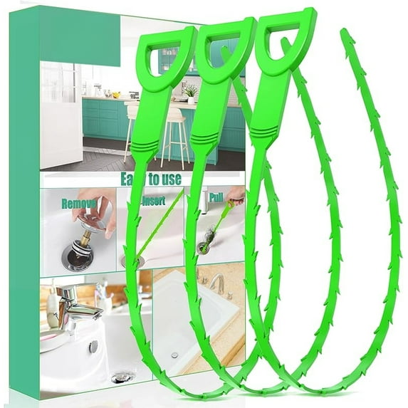Drain Snake Hair Drain Clog Remover - 3 Pack Shower Snake Sink ...