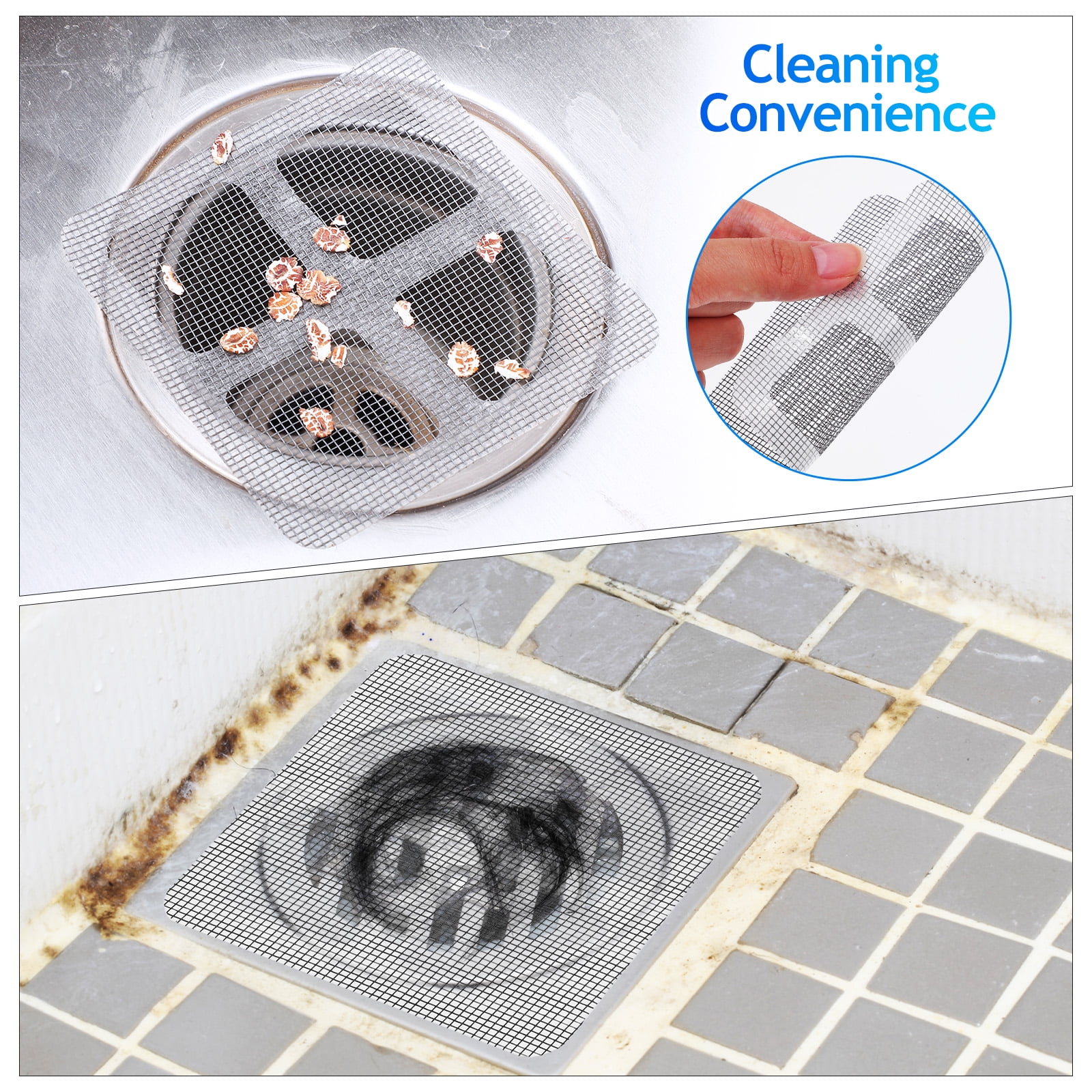 Drain Stickers,40Pcs Drain Covers Drain Filter Screens Adhesive Drain ...