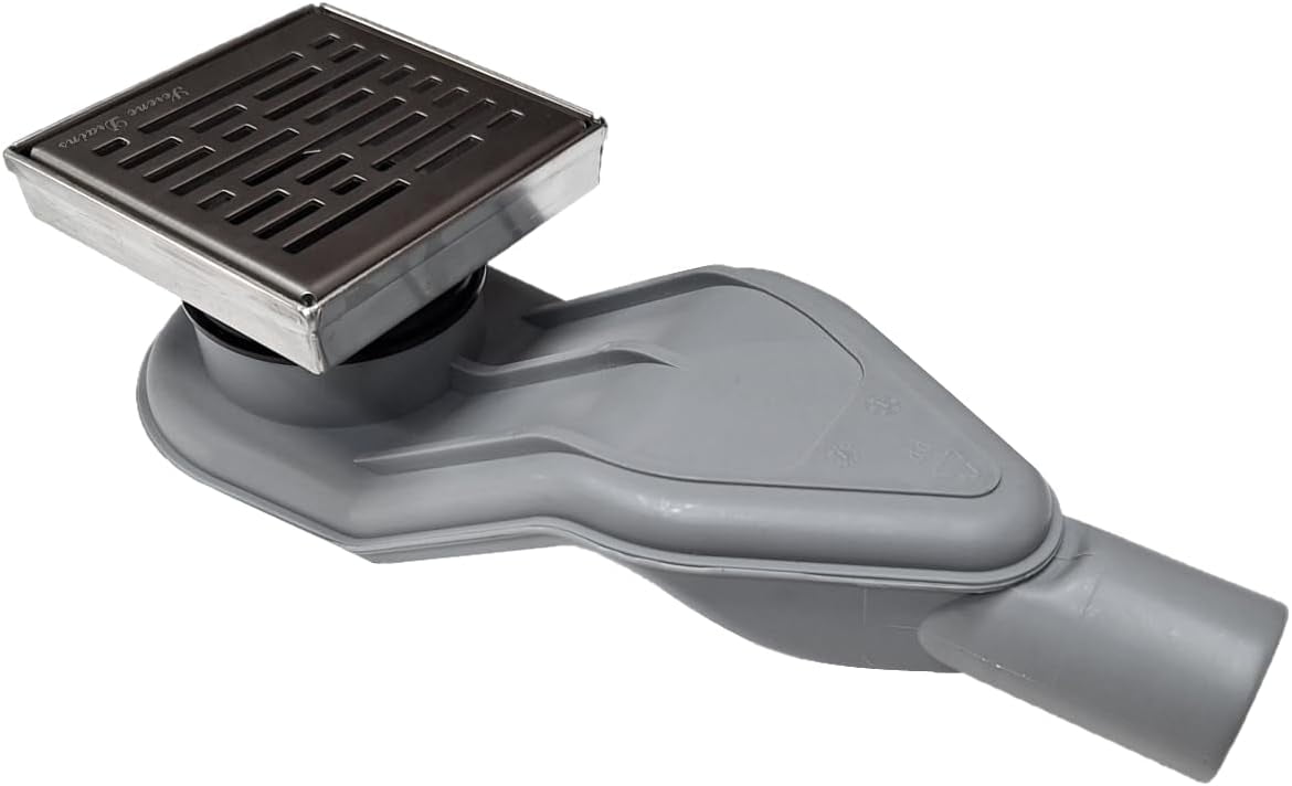 Drain TM Horizontal Side Discharge Outlet Low Profile with Square ...