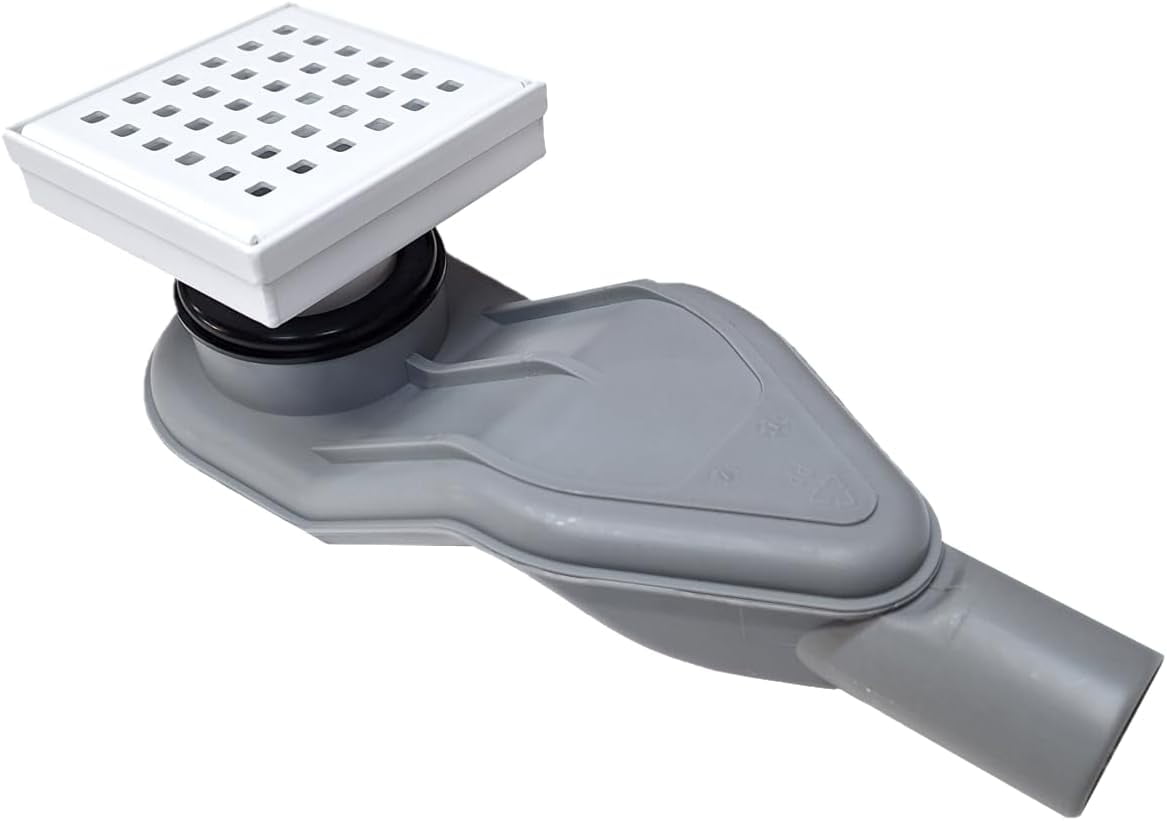 Drain TM Horizontal Side Discharge Outlet Low Profile with Square ...