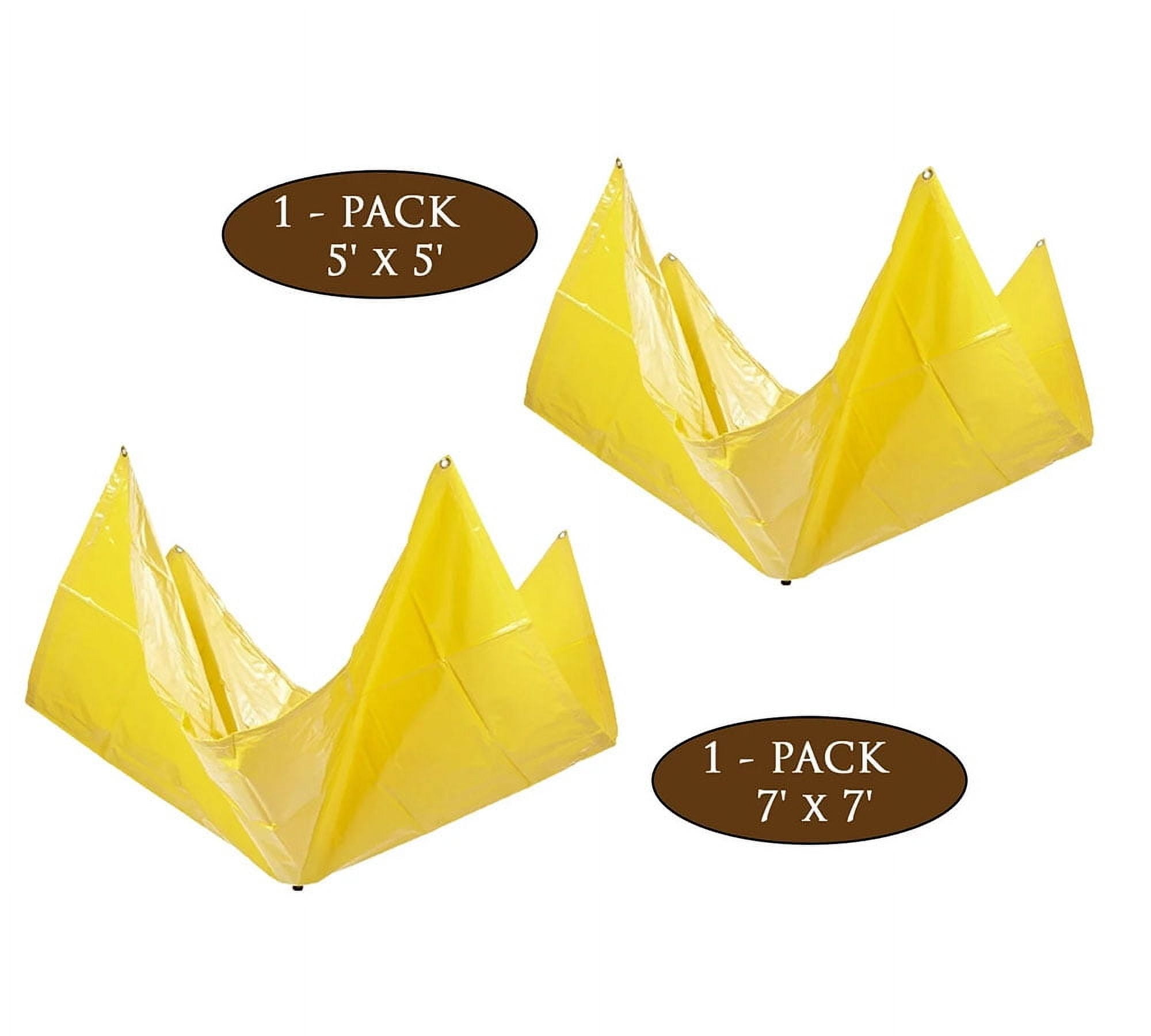 (5' x 5' & 7' x 7') Roof Ceiling Leak Diverter Drain Tarp - Vinyl ...