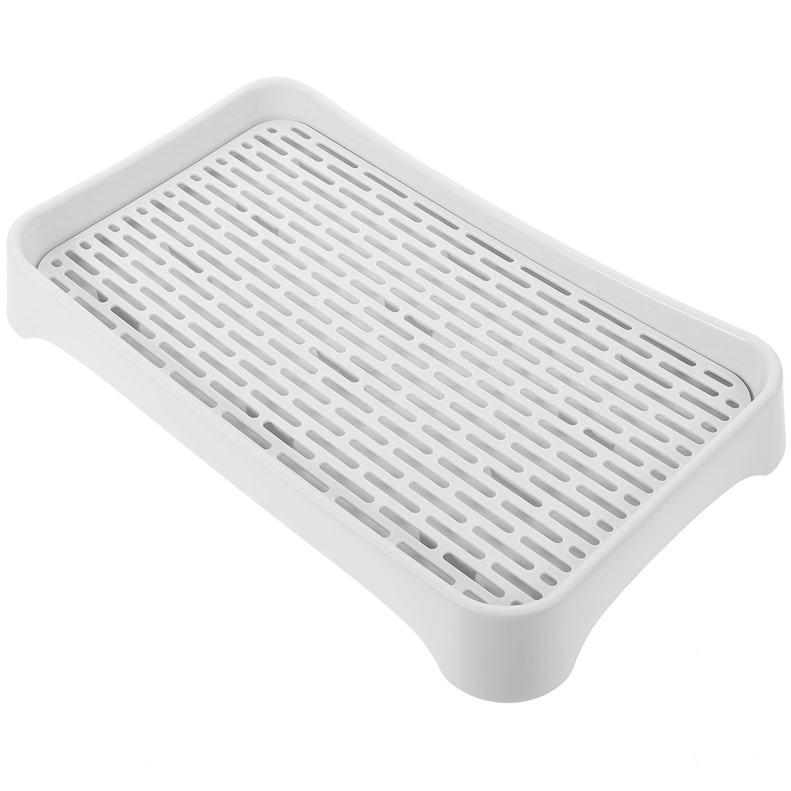Drain Tray Dish Drainer Drying Rack for Dishes Plastic Draining Plate ...