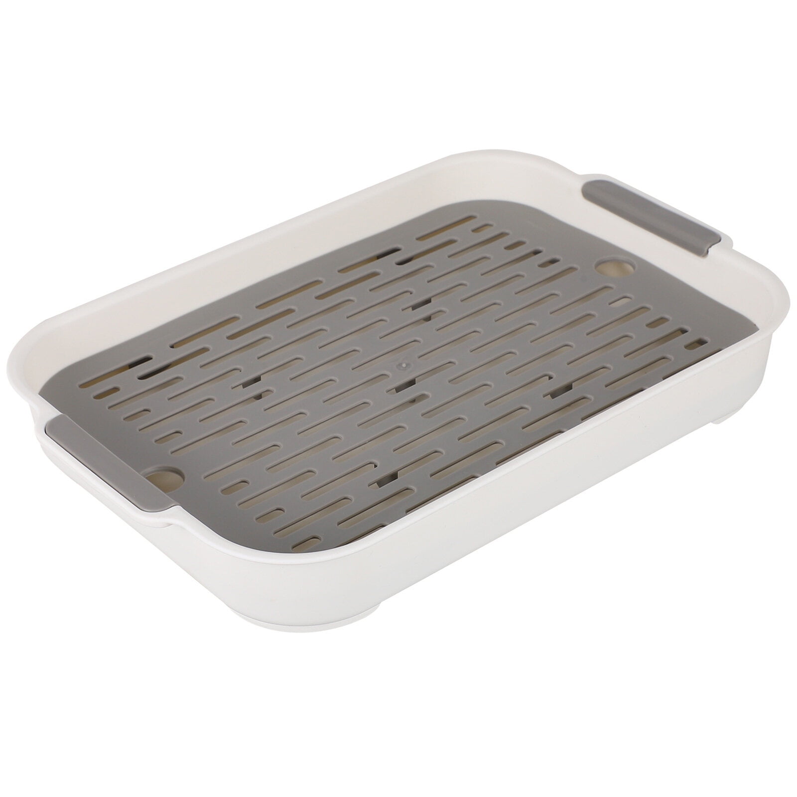 Drain Tray Plastic Dish Drainer Dishes Rack Drainboard Flatware Counter ...