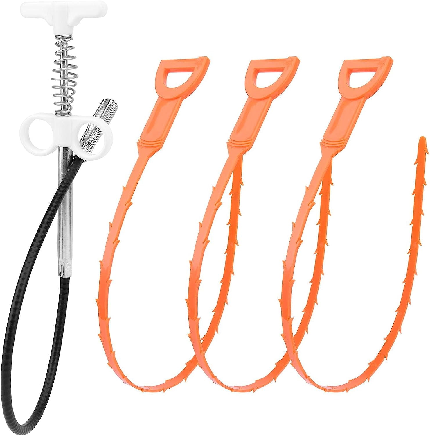 Drain Unblocker Tools - Flexible Pick Up Drain Clog Remover Tool ...