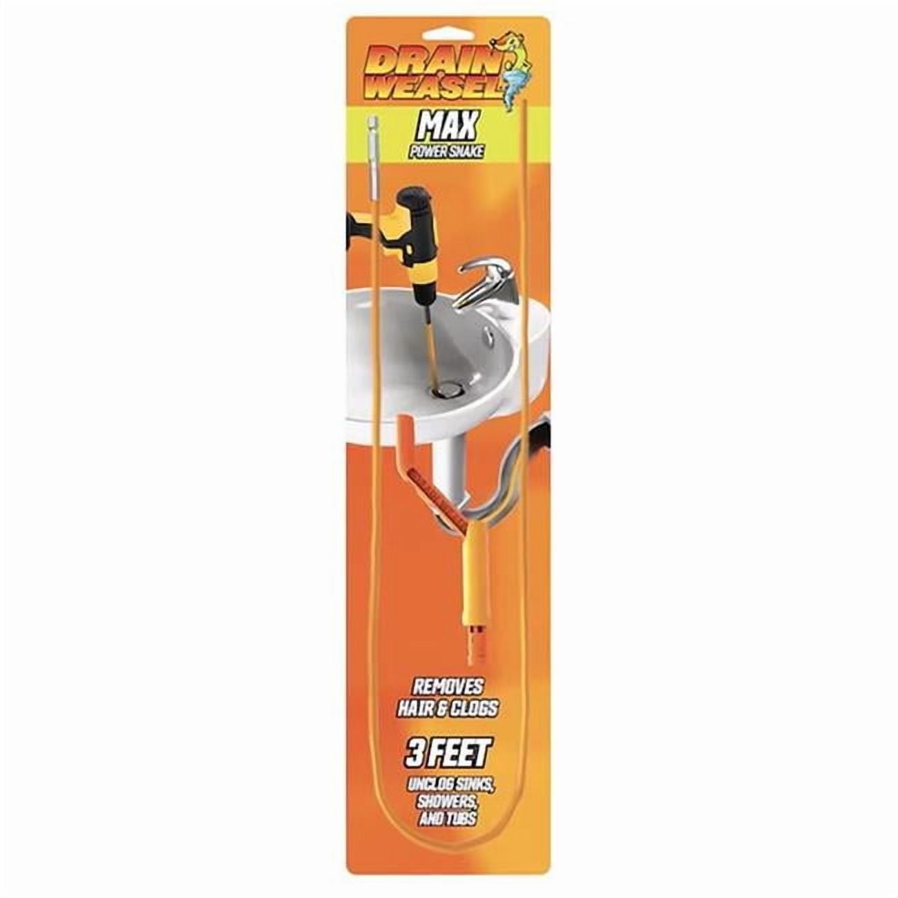 FlexiSnake Drain Weasel MAX – 36" Drain Snake and Hair Clog Remover ...