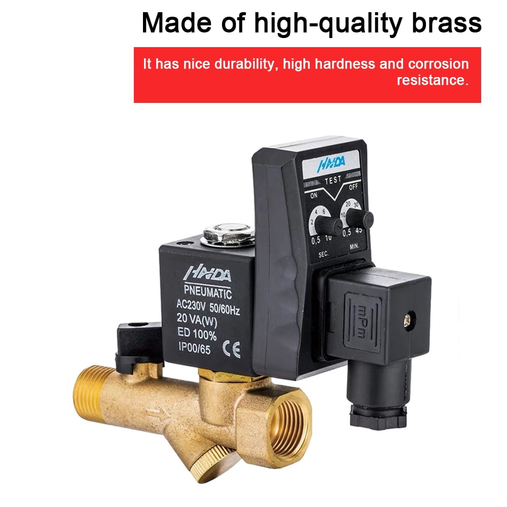 Drain valve,Valve Timed Condensate 2-way Valve Air 1/2 Inch Drain Air ...