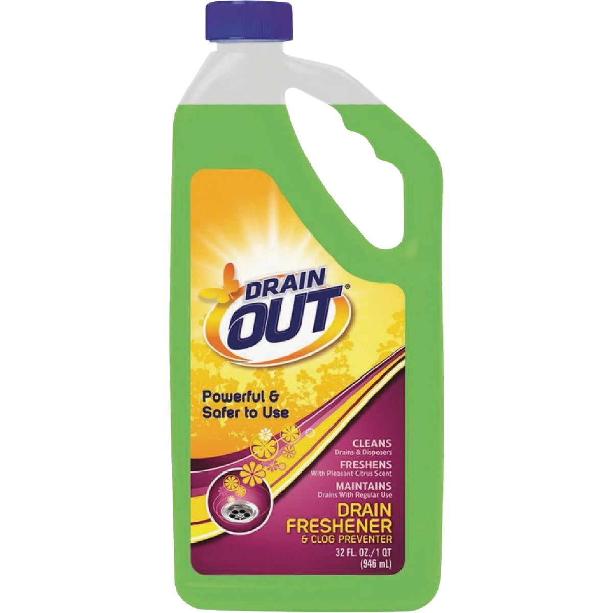 DrainOut 32 Oz. Liquid Drain Freshener & Clog Preventer DOF0632N ...