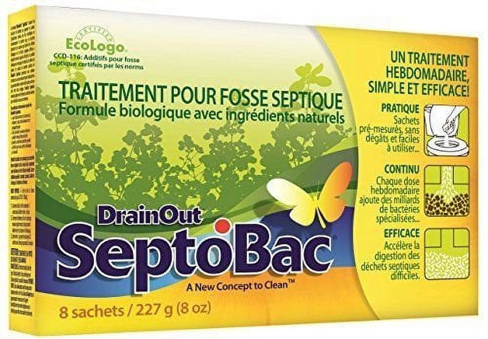 DrainOut SeptoBac - 8 Pieces - Walmart.com