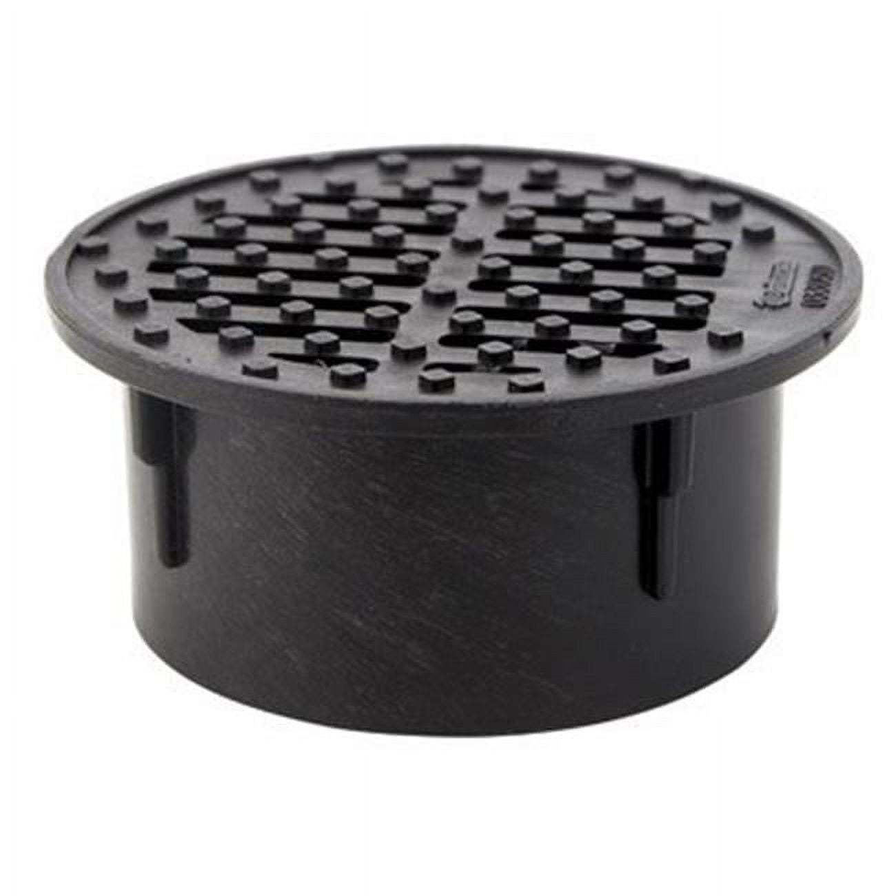 DrainTech 0330SDB Drop-In Drain Grate, 3.58 in Dia, Round, Polyethylene ...