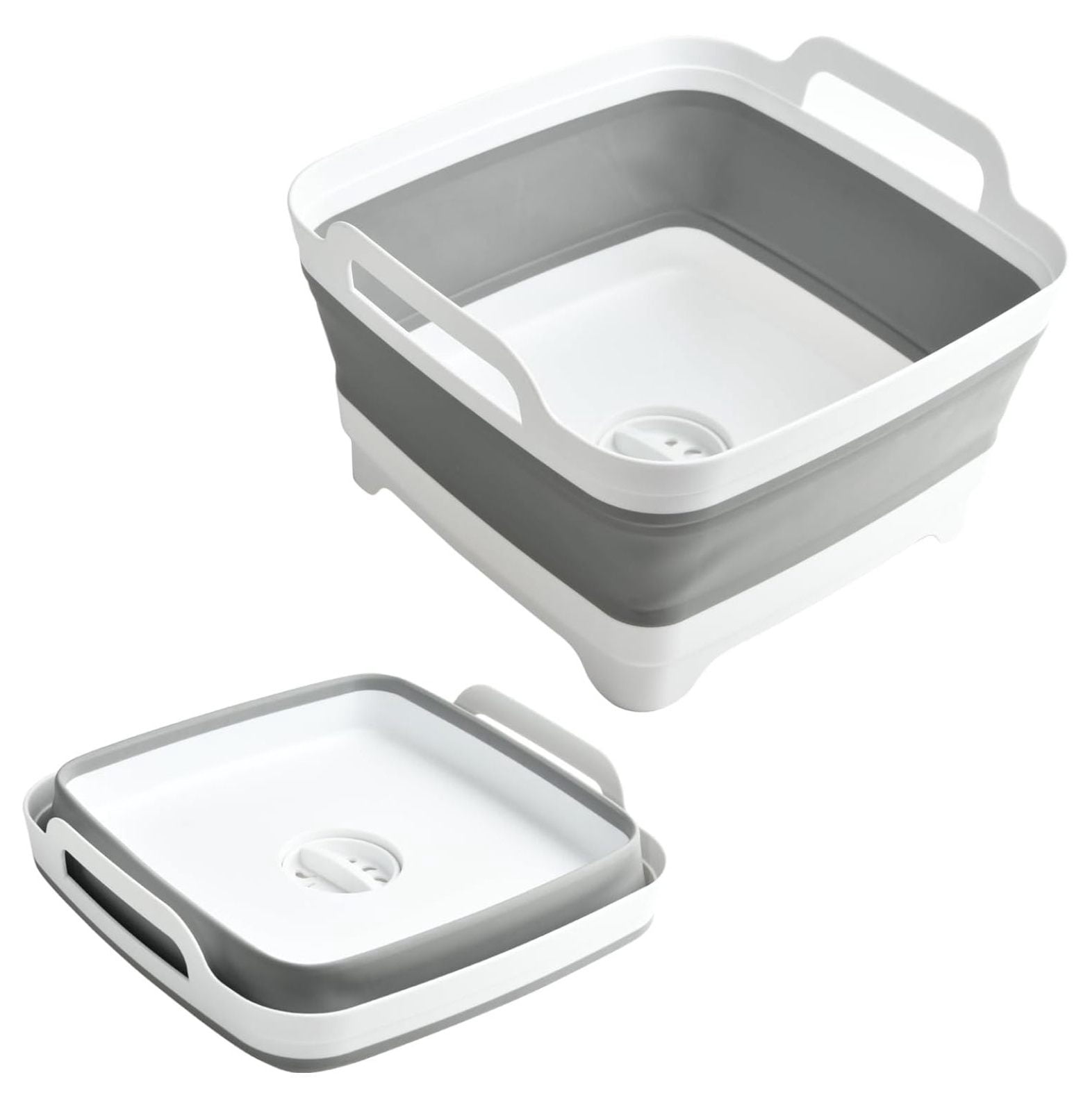 Drainable Collapsible Sink Basin - Dual-Use For Kitchen Dishwashing ...