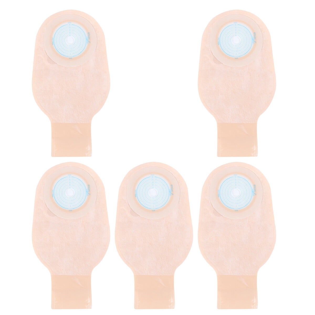 Drainable Pouch,5PCS Disposable Open Drainable Pouch Ostomy Bags for ...