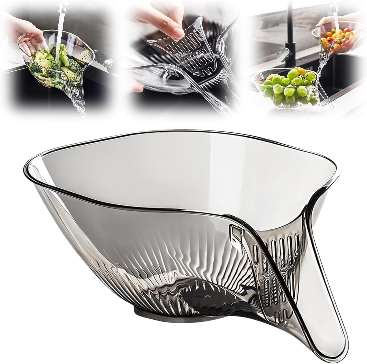 Drainage Basket Funnel,Multi-Functional Drain Basket,Kitchen Sink Drain ...