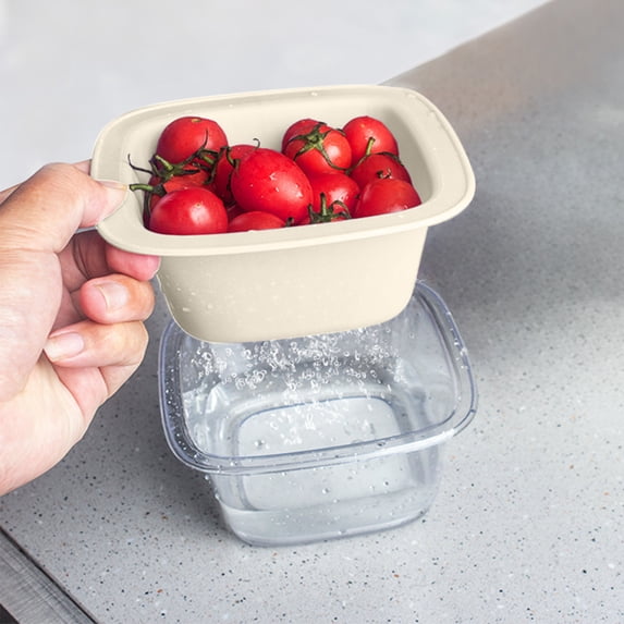 Drainage Basket Sink Filter - Food Grade Plastic, Hygienic Double Drain ...