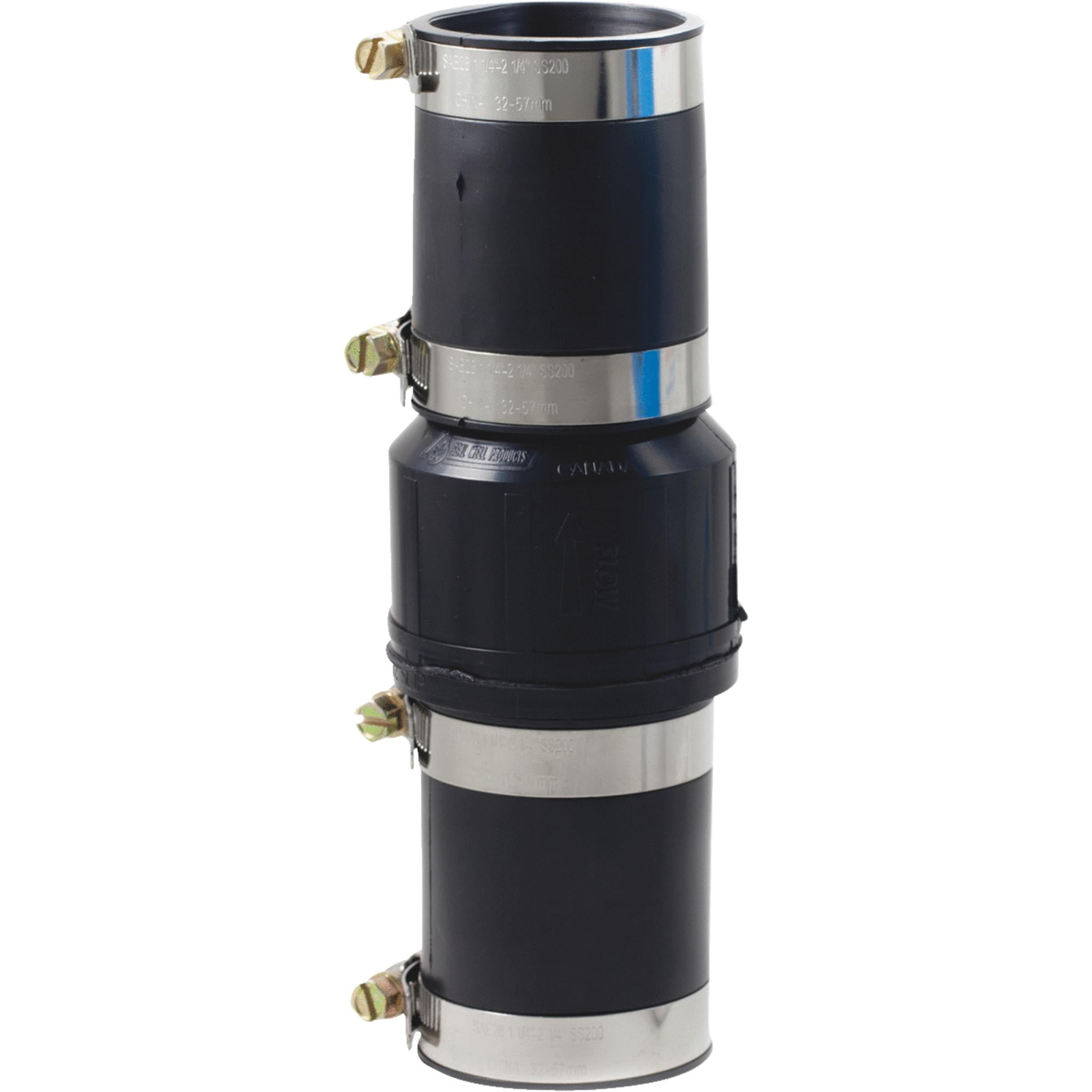 Drainage Industries 1-1/2 In. ABS Thermoplastic In-Line Sump Pump Check ...