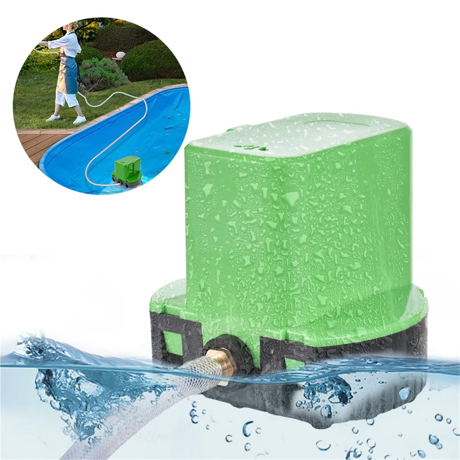 Drainage Pump Pool Cover Pump Above Ground 3500L/H Submersible Swimming ...
