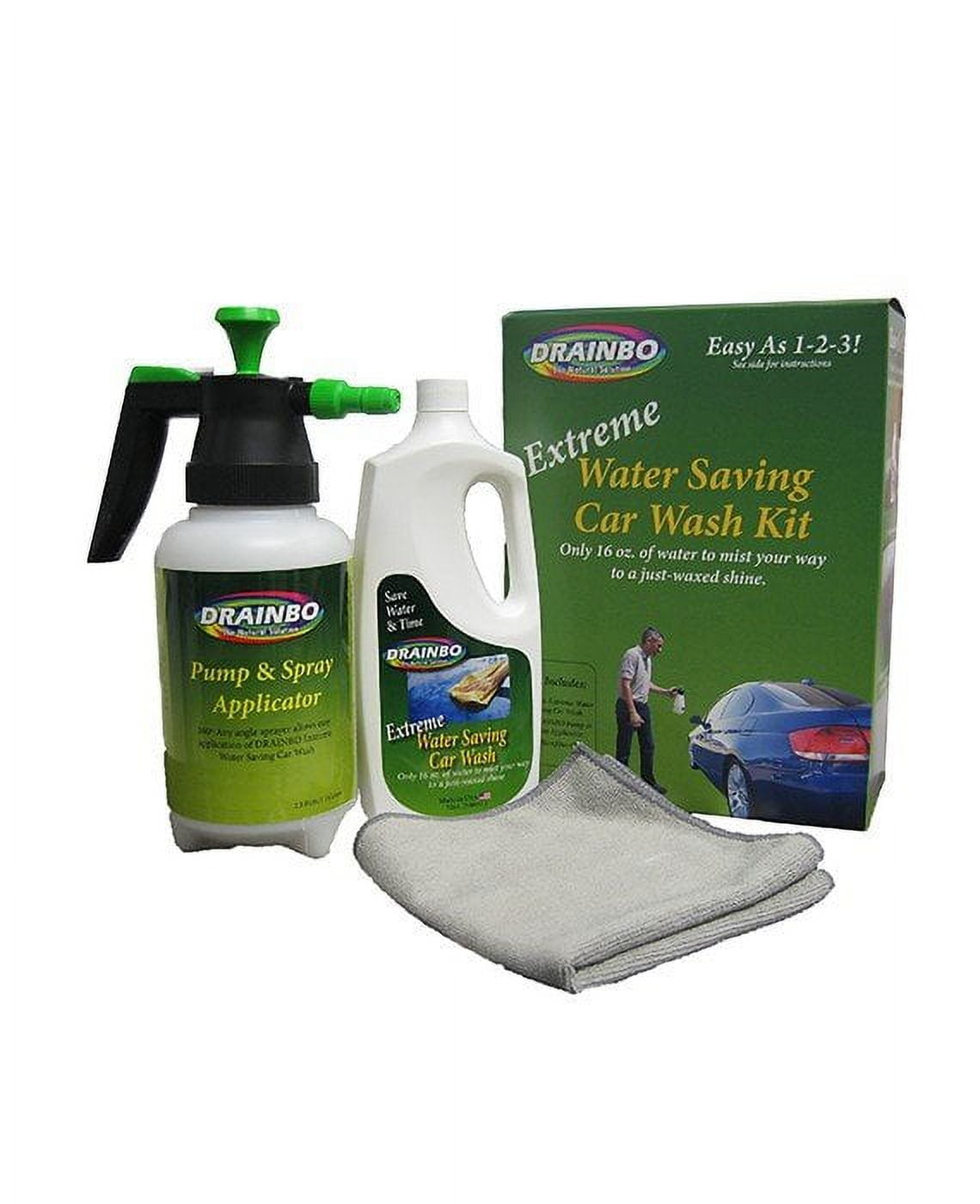 Drainbo Extreme Water Saving Car Wash 3 Pieces Kit - Walmart Business ...