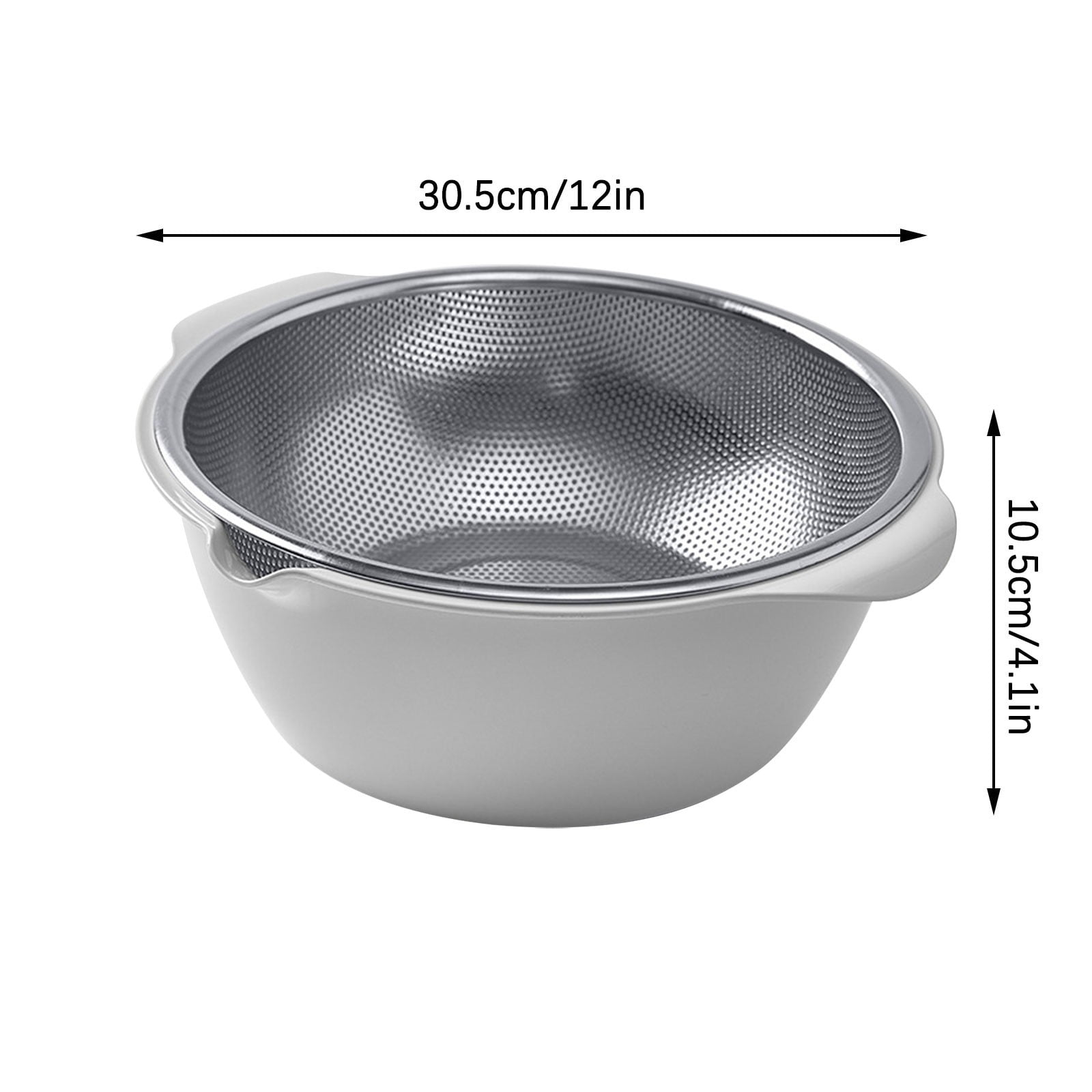 Drainer Clip on, Stainless Steel Microporous Colander 10Inch, Drains ...