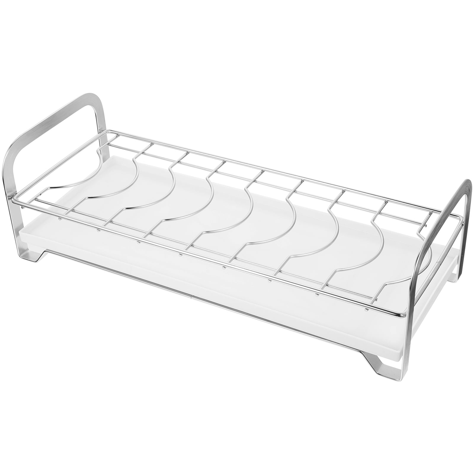 Stainless Steel Kitchen Dish Rack with Drain Tray for Home Use 1 Set ...