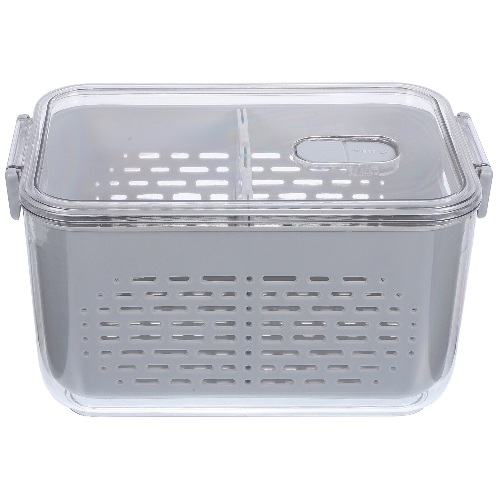 Draining Basket Fridge Storage Container for Fruits and Vegetables ...