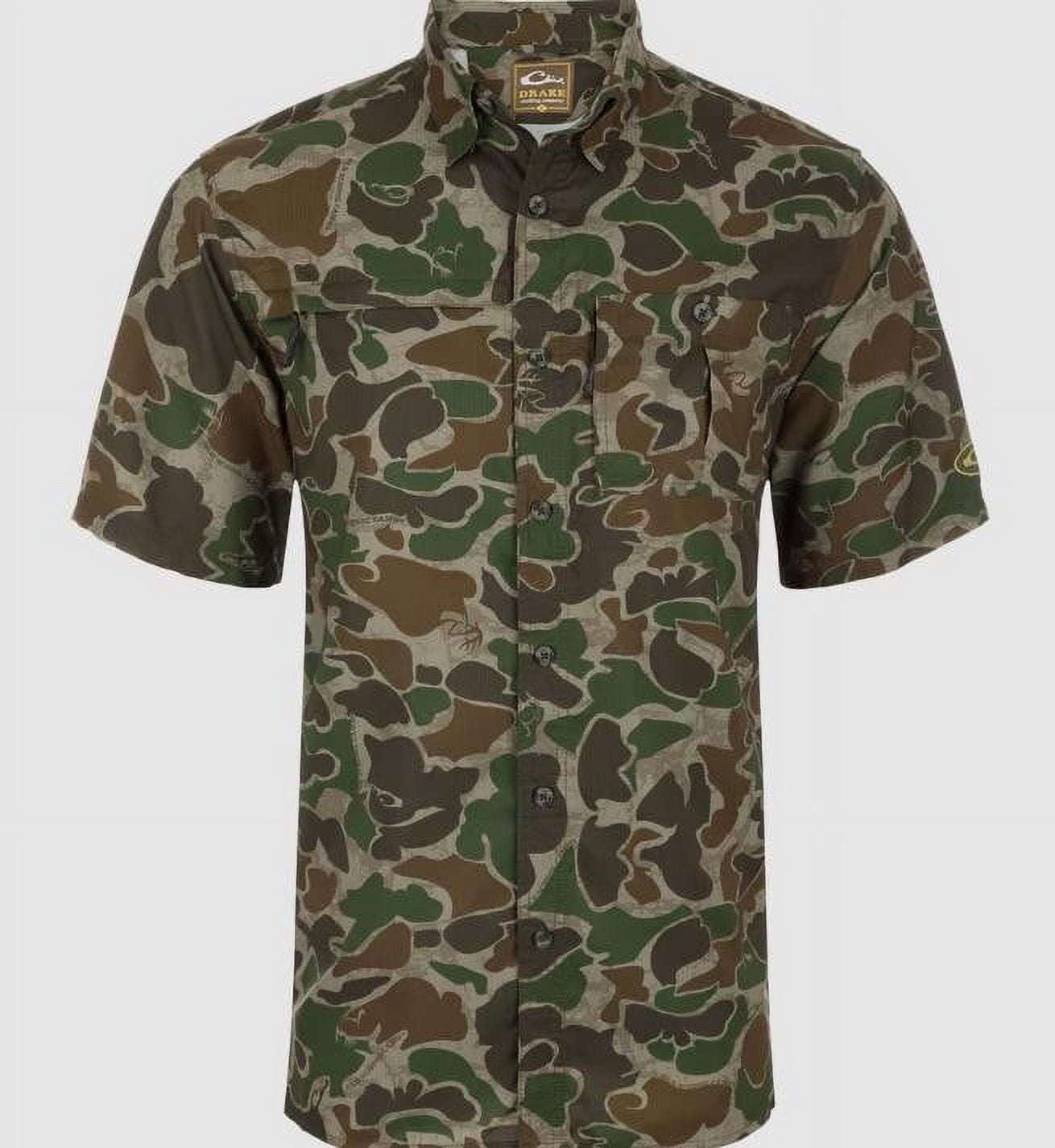 Drake Waterfowl 8-Shot Flyweight Shirt - Short Sleeve - Old School ...