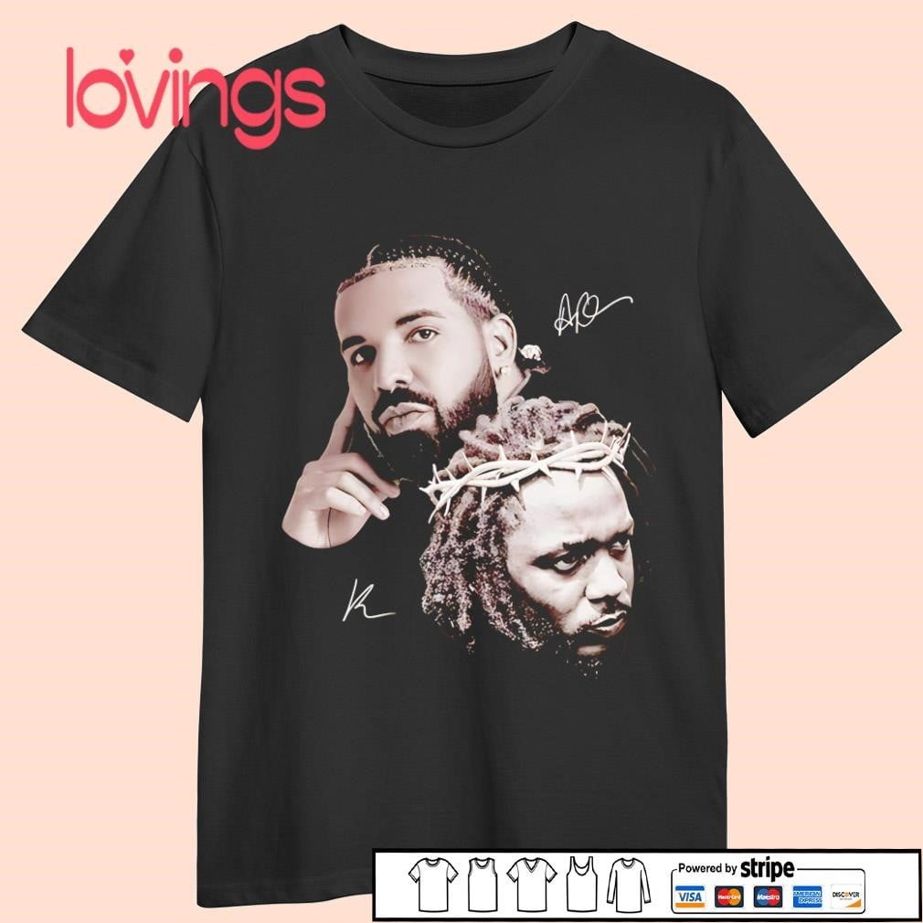 Drake And Kendrick Lamar Big Face Signatures Shirt - Walmart.com