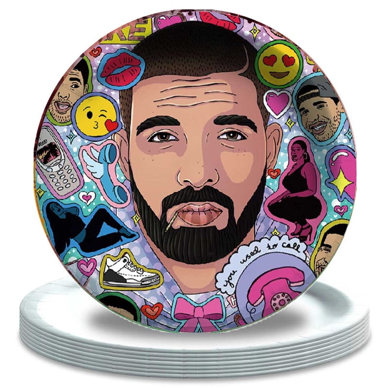 Drake Paper Plates Birthday Decorations Party Supplies Tableware ...