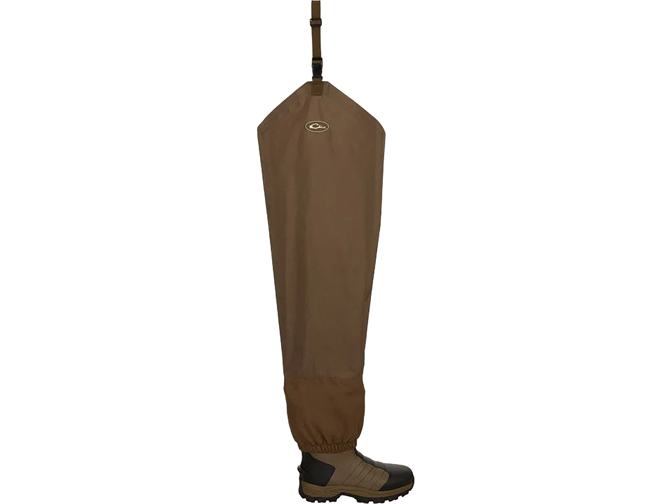 Drake EST Waterfowlers Hip Waders Rubber/ Synthetic Brown Men's 10 D ...