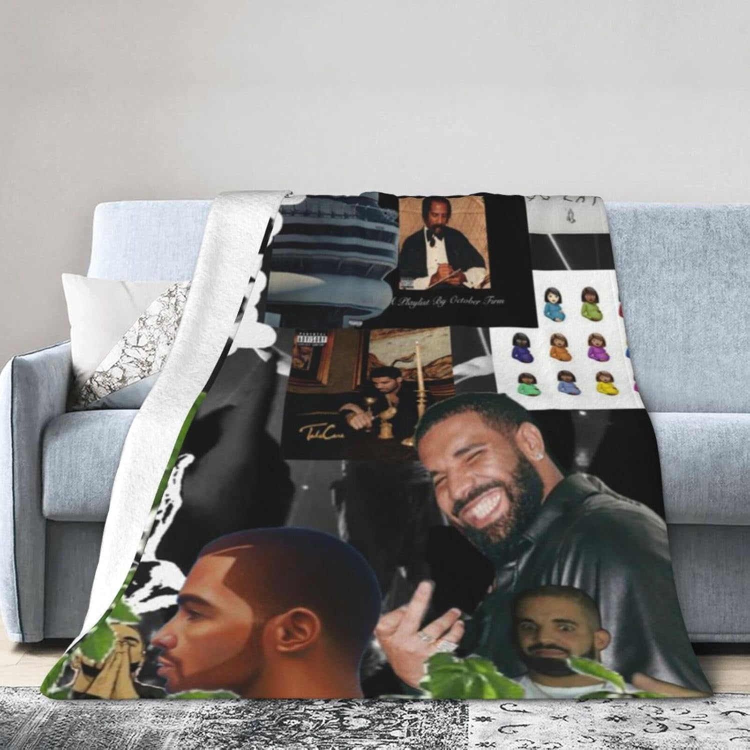 Drake Fashion Throw Blanket Drakes Music Flannel Comfortable Soft Bed ...