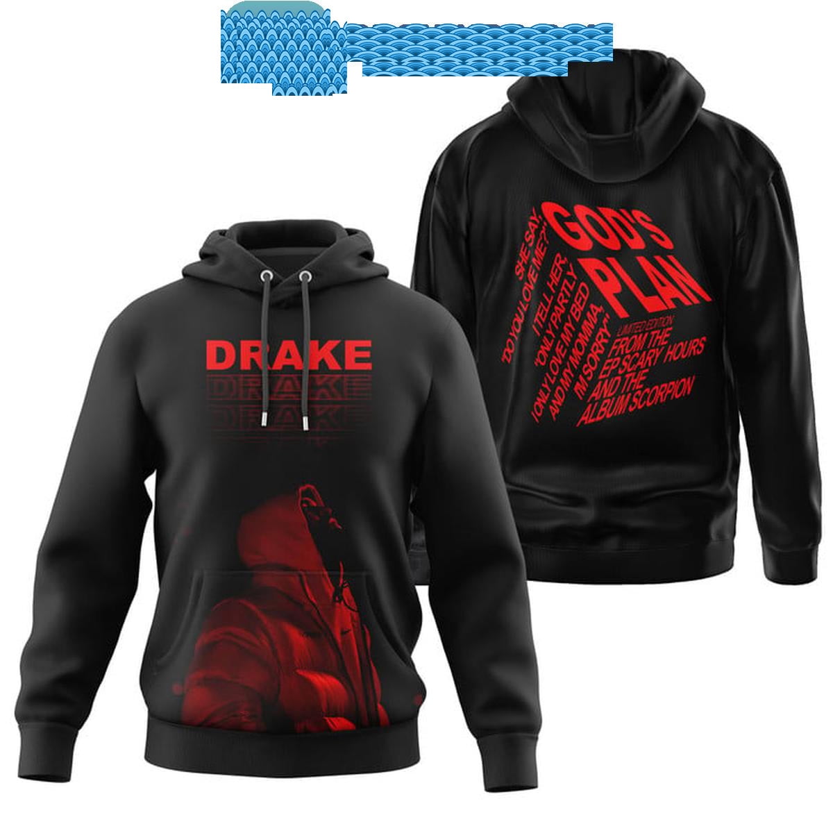 Drake Gods Plan She Say Do You Love Me Hoodie T-Shirt - Walmart.com