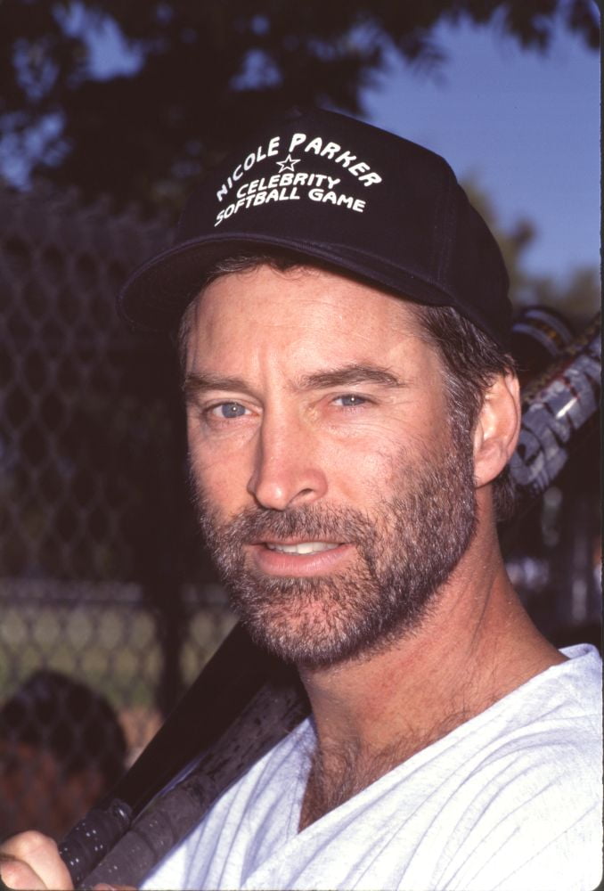Drake Hogestyn Close Up Holding Bat At Nicole Parker Celebrity Baseball ...