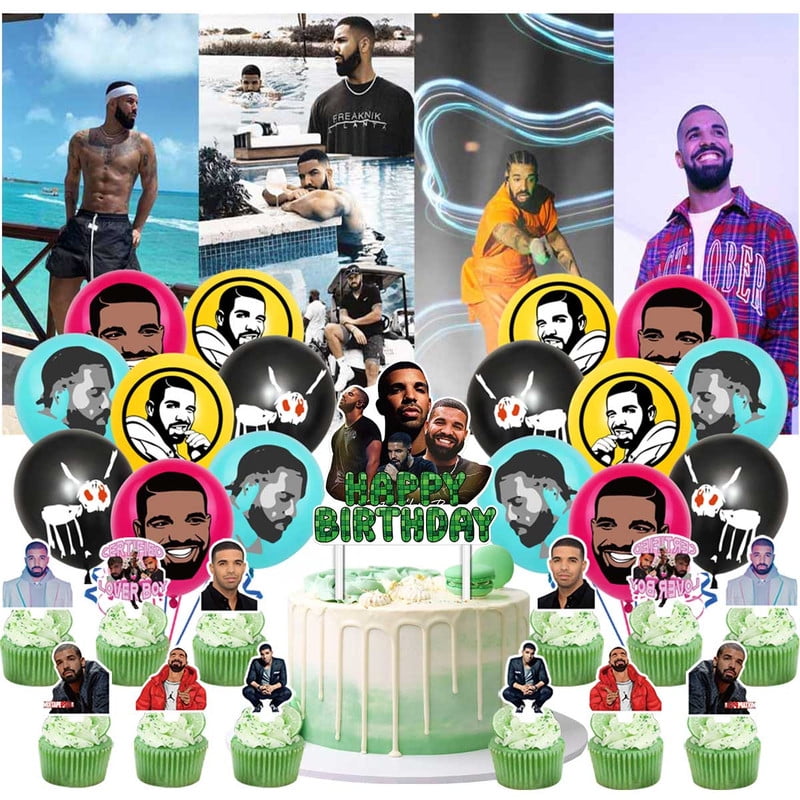 Drake Latex Balloons Party Supplies Decor Banner Backdrop Kit Birthday ...