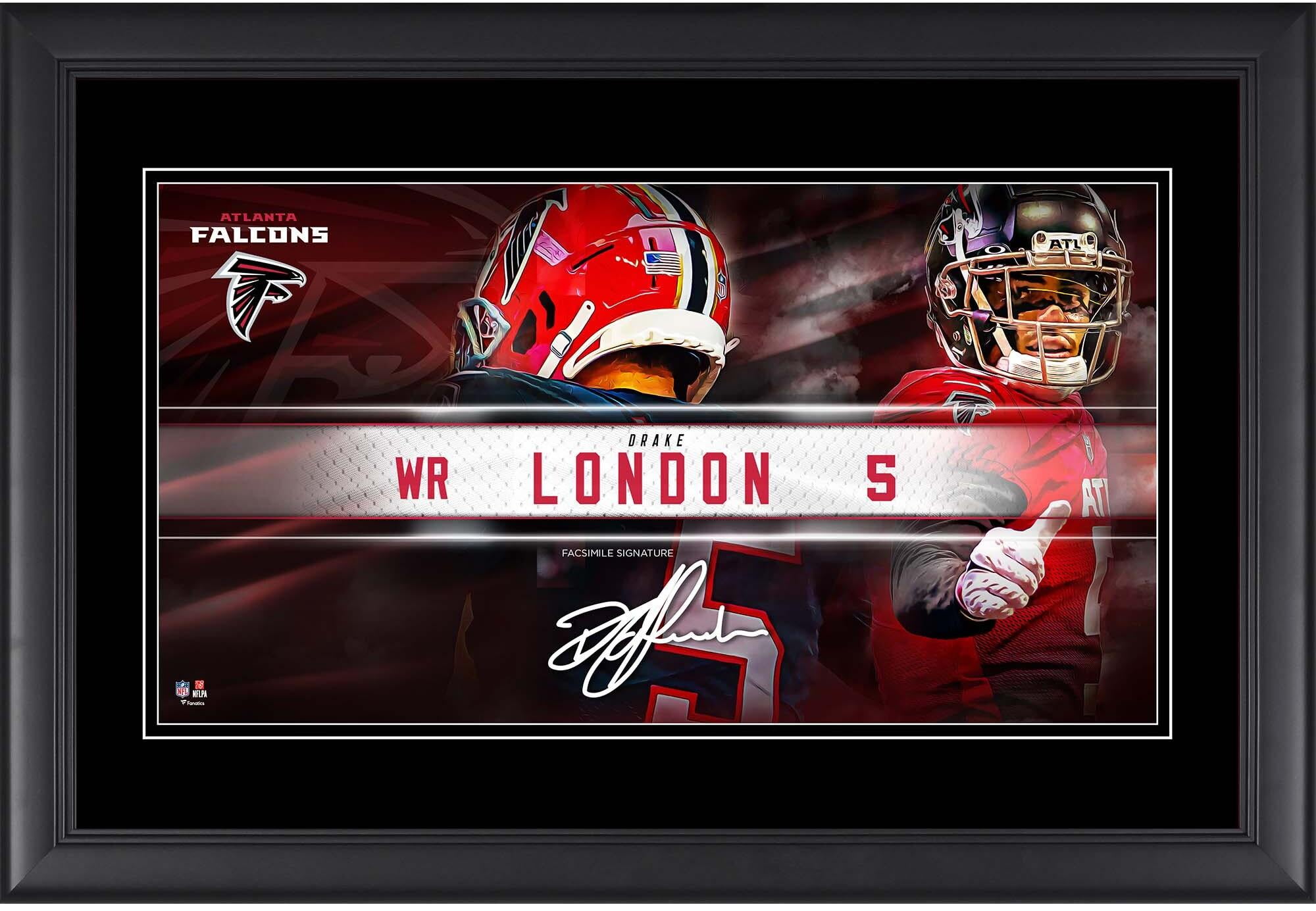 Drake London Atlanta Falcons Framed 10" x 18" Player Nameplate Collage ...
