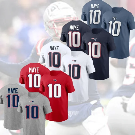Drake Maye #10 New England 2025 Name & Number Gift For Fans - Walmart.com