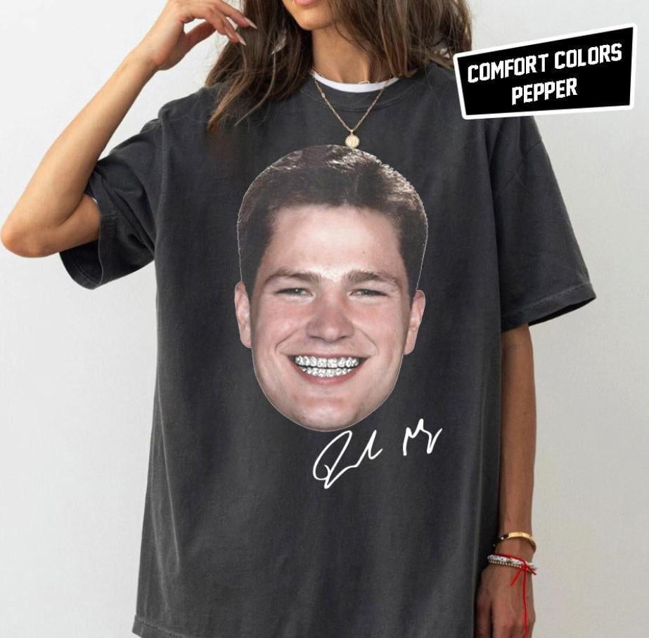 Drake Maye Funny Face With Signature T-Shirt, Football Meme T-Shirt ...