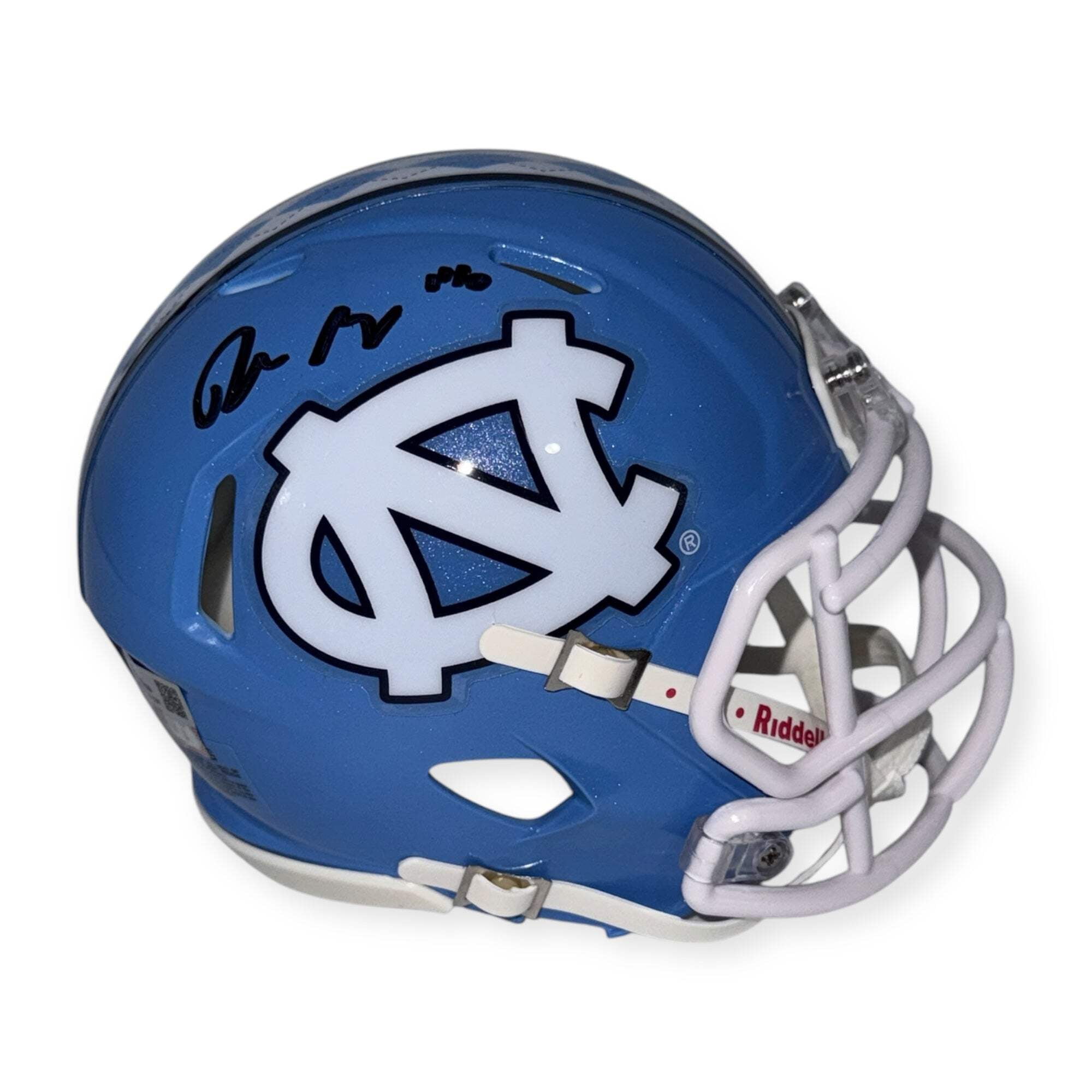 Drake Maye University of North Carolina Autographed Mini Helmet ...