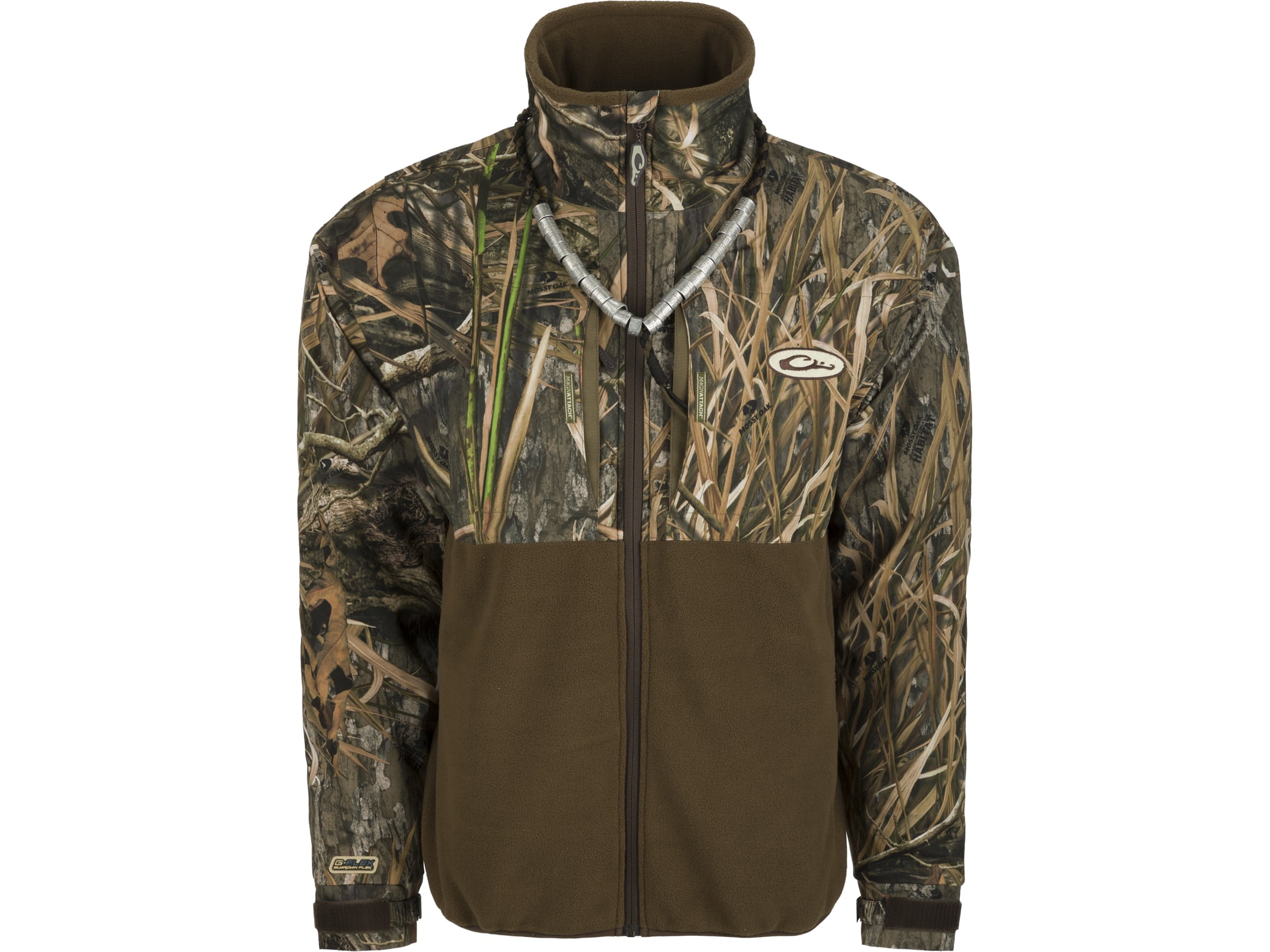 Drake Men's Guardian Flex Fleece Eqwader Full Zip Jacket Mossy Oak ...
