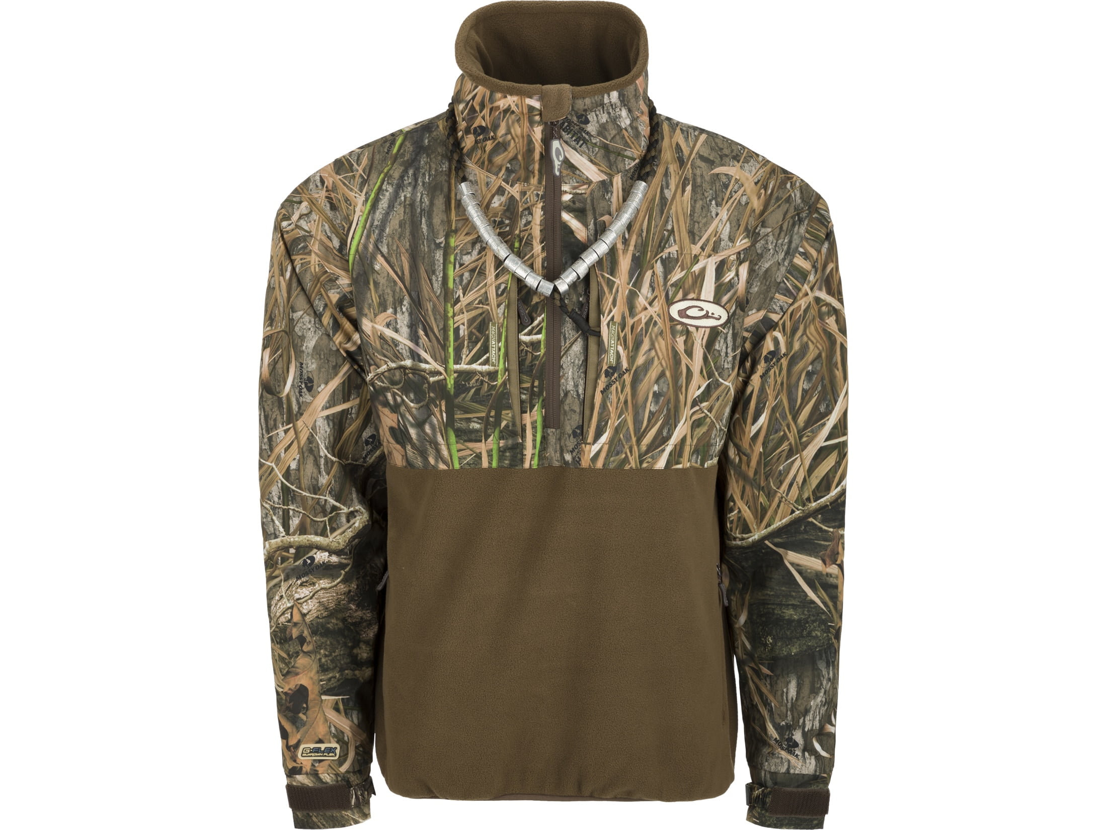 Drake Men's Guardian Flex Fleece Eqwader Quarter Zip Jacket Mossy Oak ...