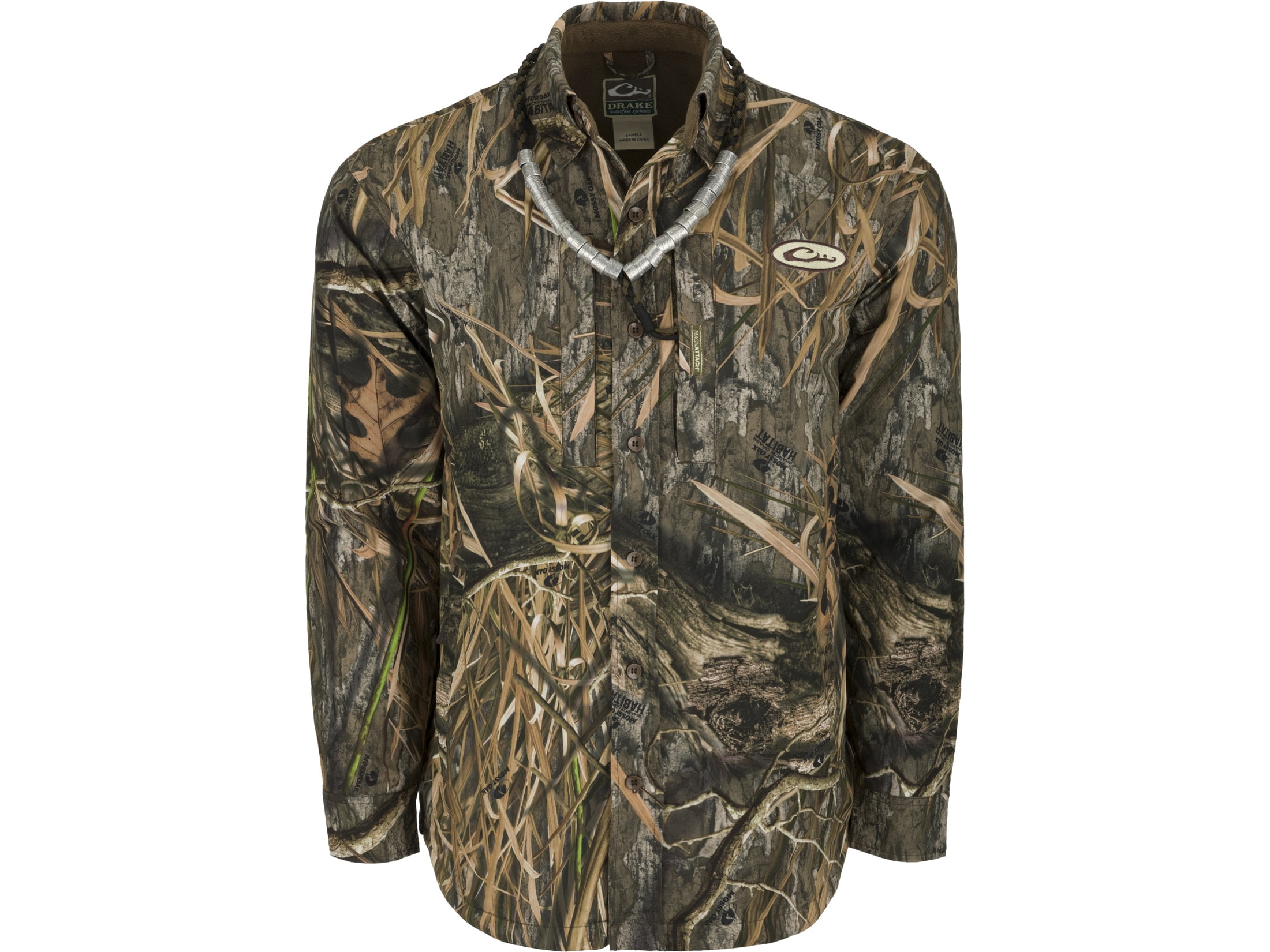 Drake Men's Guardian Flex Jac-Shirt Mossy Oak Shadow Grass Habitat ...