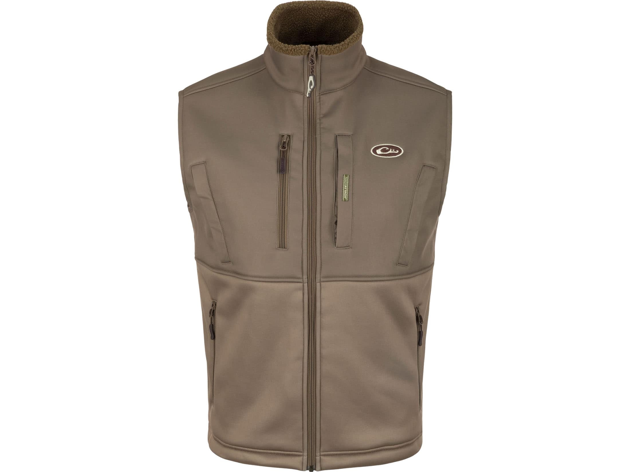 Drake Men's Hole Shot Vest Chocolate Chip Medium - Walmart.com