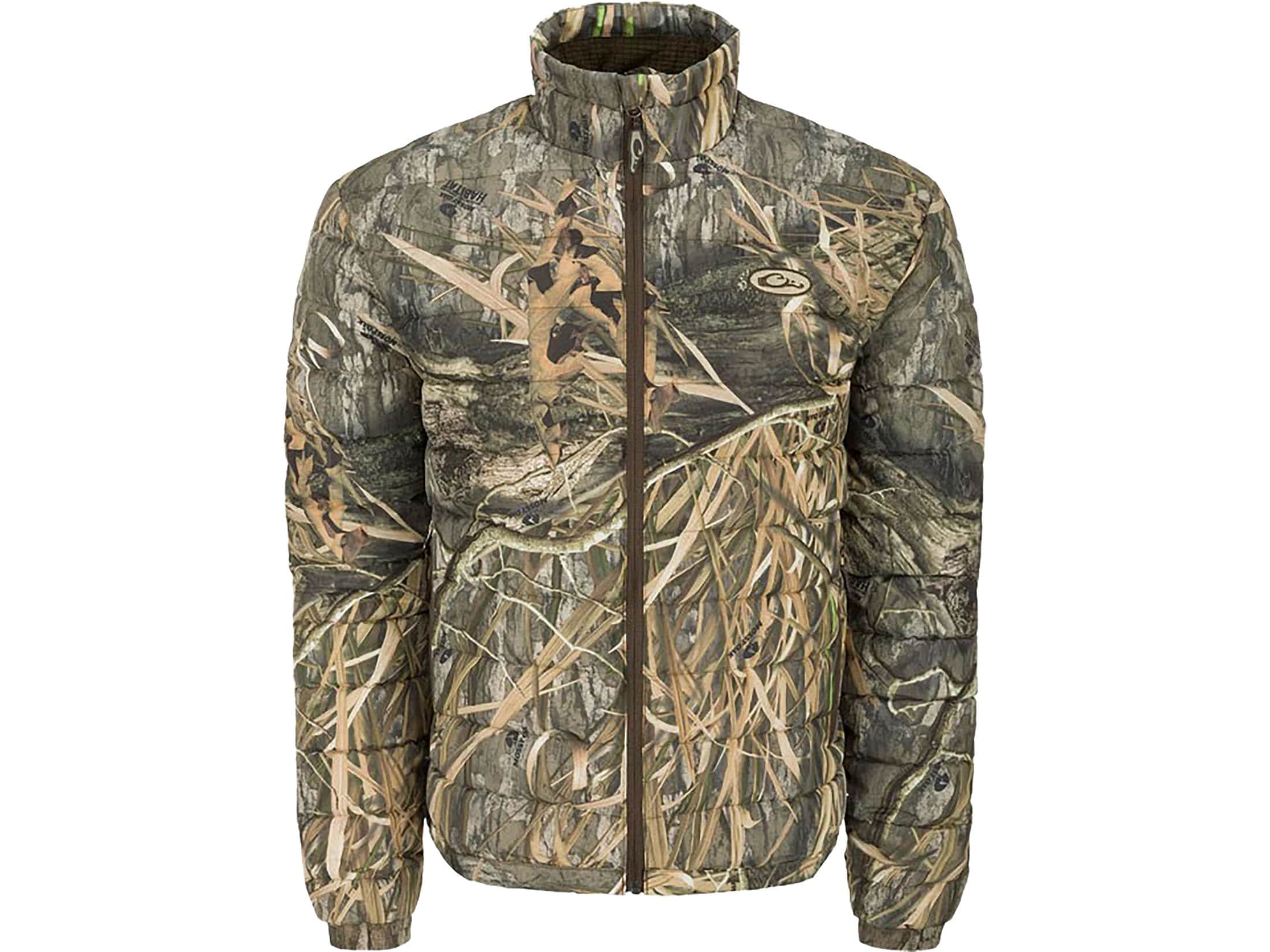 Drake Men's LST Double Down Layering Jacket Mossy Oak Shadow Grass ...