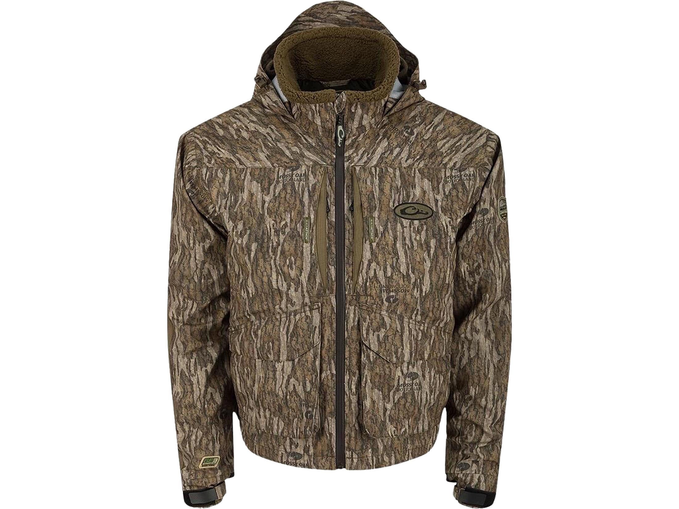 Drake Men's LST Insulated Timber Jacket Mossy Oak Bottomland Medium ...