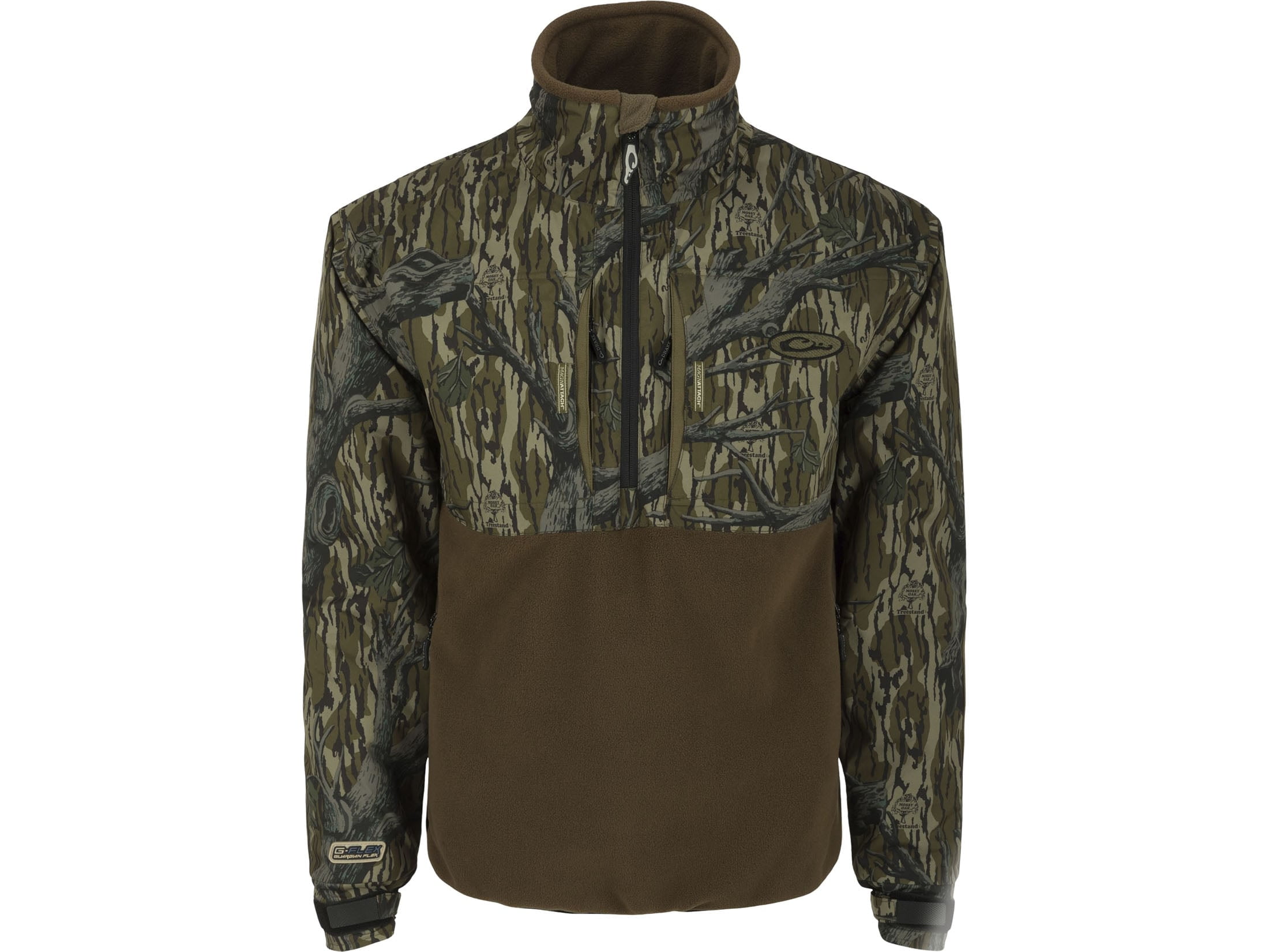 Drake Men's MST G-Flex Eqwader Quarter Zip Jacket Mossy Oak Original ...