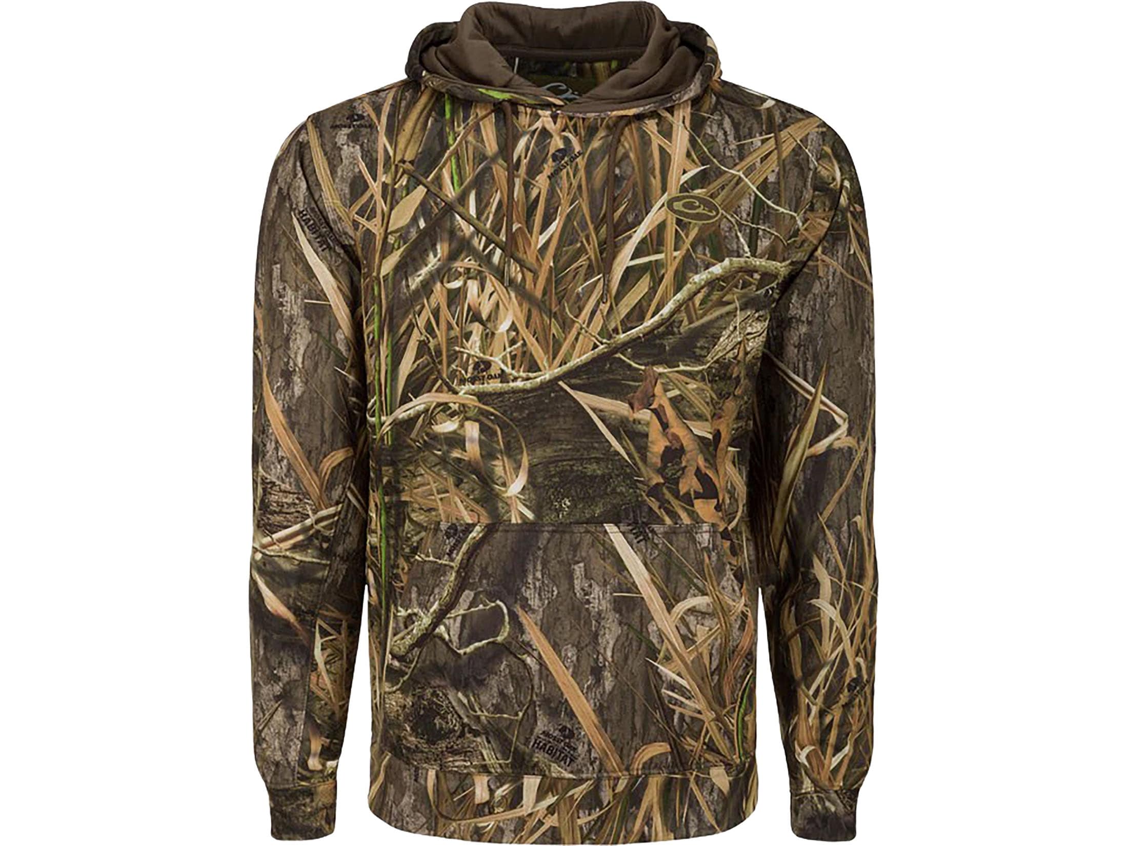 Drake Men's MST Performance Hoodie Mossy Oak Shadow Grass Habitat Large ...