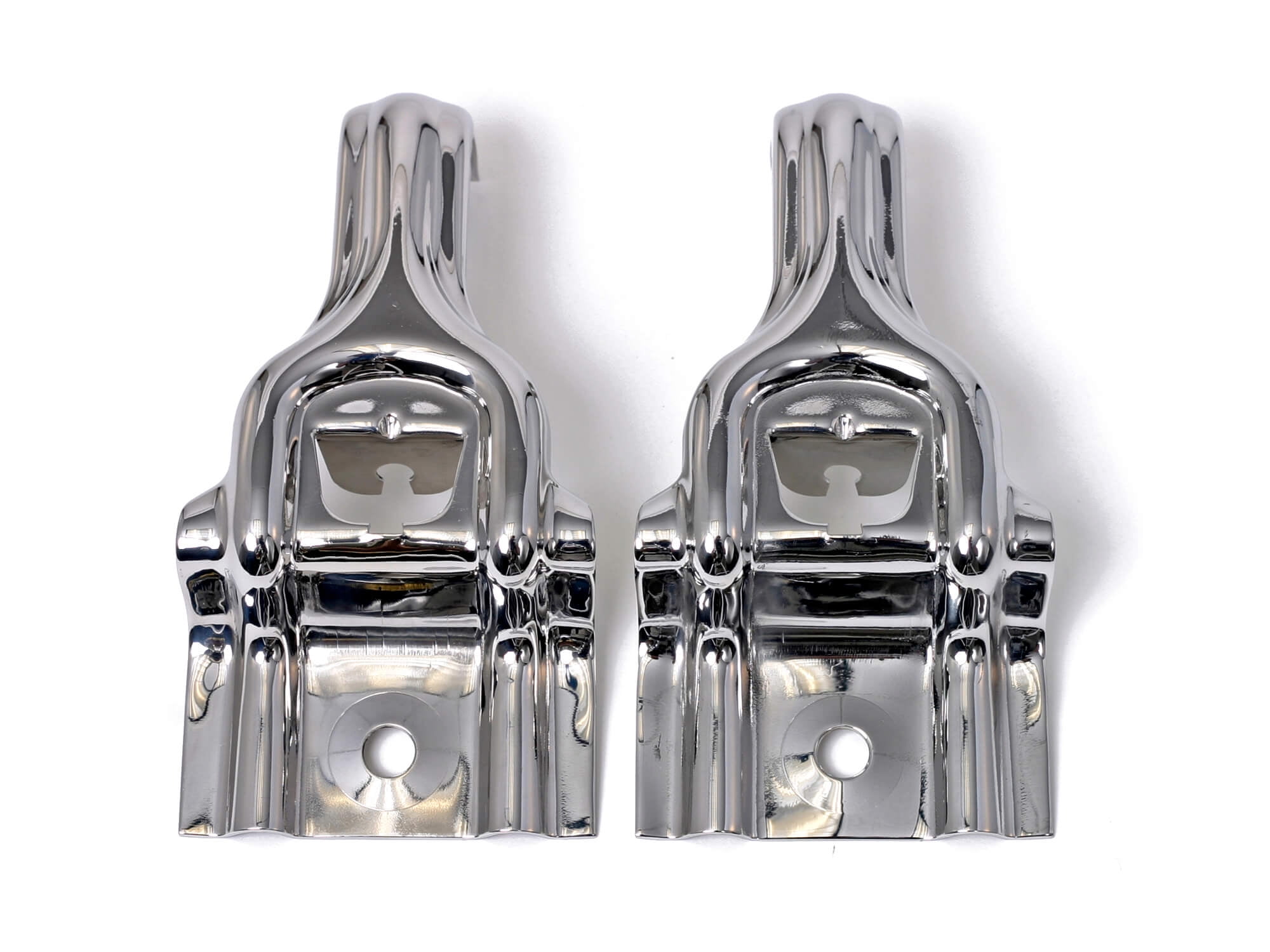 Drake Muscle Cars E7SZ-8A193-S Upper Radiator Brackets Polished ...