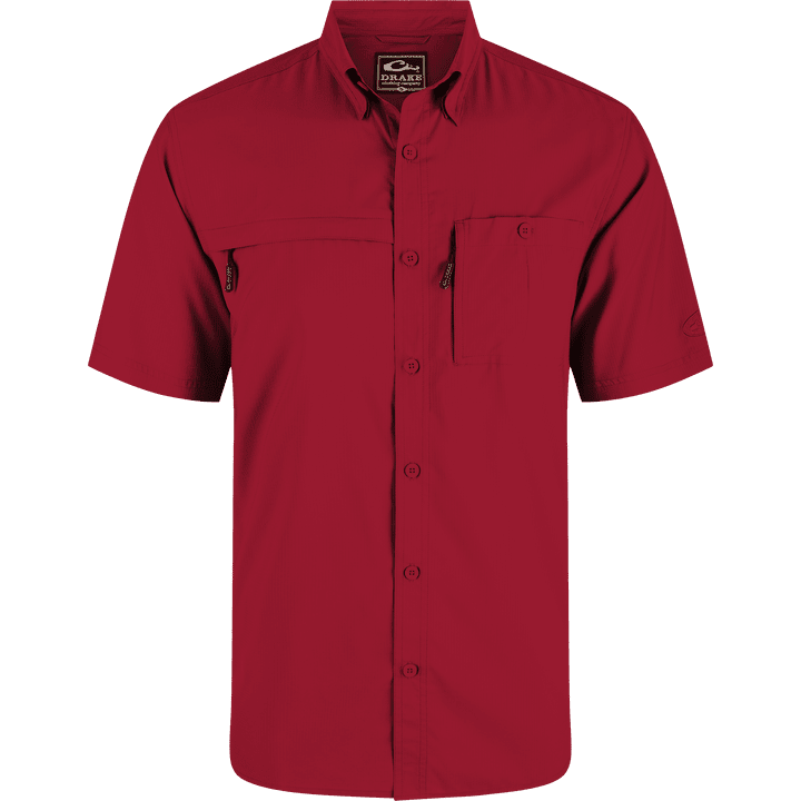 Drake Waterfowl 8-Shot Flyweight Shirt SS Chili Pepper Red 2Xlarge ...