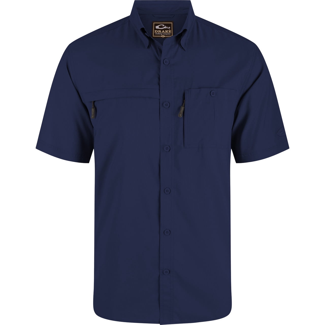 Drake Waterfowl 8-Shot Flyweight Shirt SS Medieval Blue Large - Walmart.com