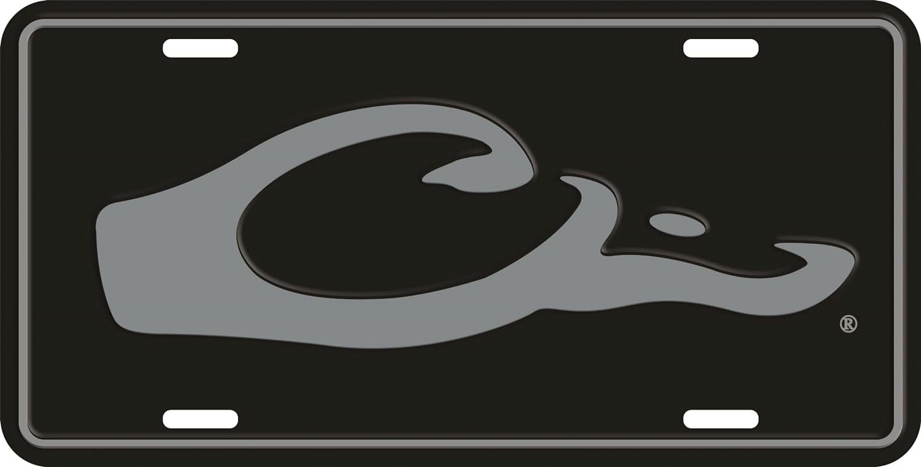 Drake Waterfowl Head Logo License Plate Made Of Cast Aluminum - Black ...
