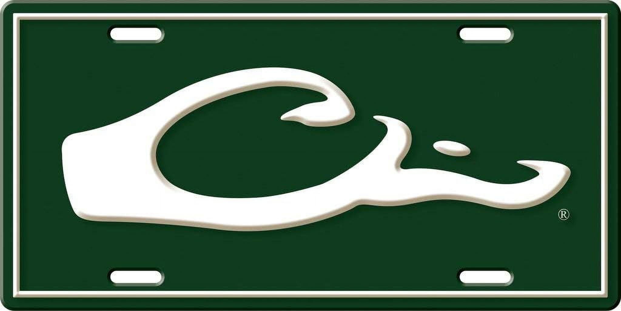 Drake Waterfowl Head Logo License Plate Made Of Cast Aluminum - Green ...