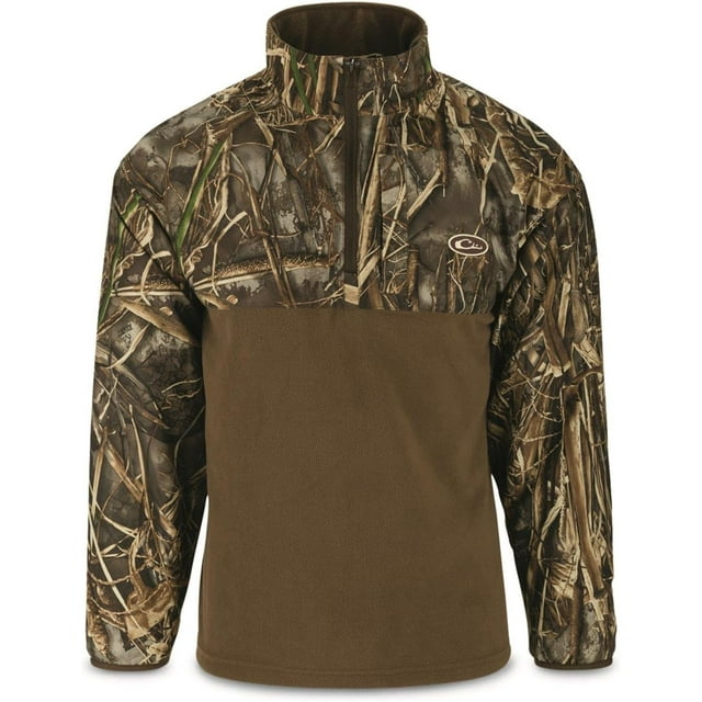 Drake Waterfowl MST 1/4 Zip Hunting Jacket, Realtree Max-7, 3X-Large ...
