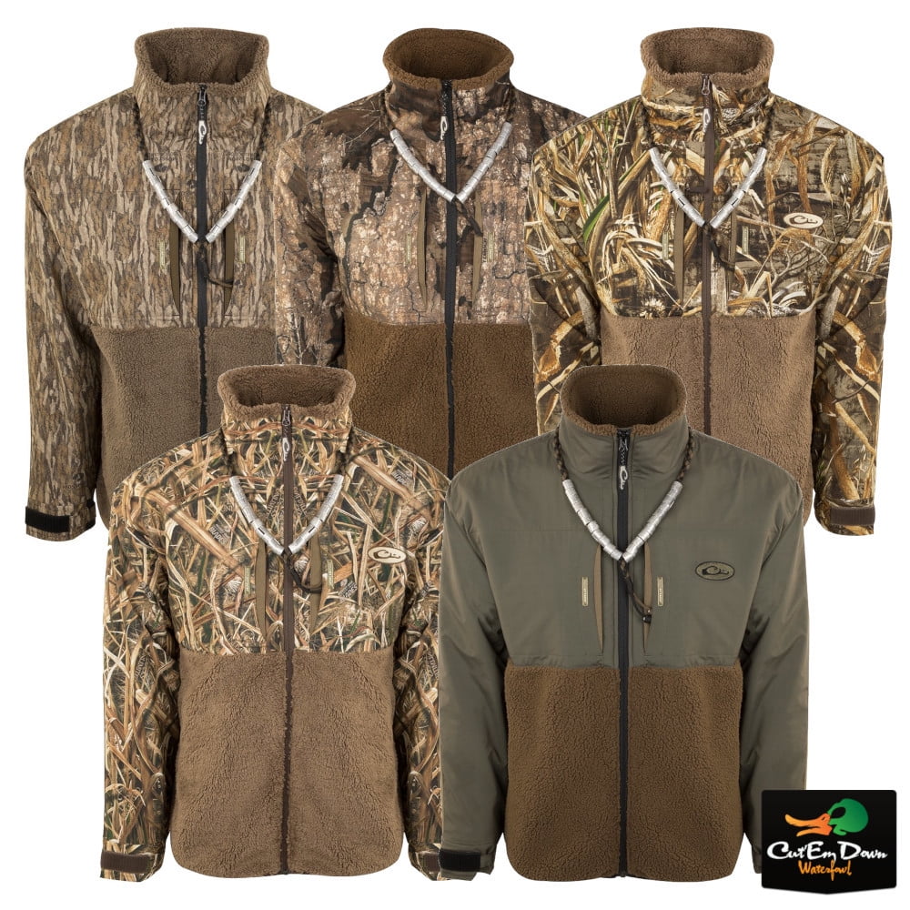 Drake Waterfowl MST Guardian Flex Sherpa Fleece Full Zip, Outerwear ...